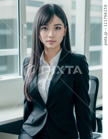 スーツAI美女「AI生成画像」のイラスト素材 [111766159] - PIXTA