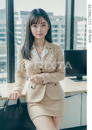 スーツAI美女「AI生成画像」のイラスト素材 [111766238] - PIXTA