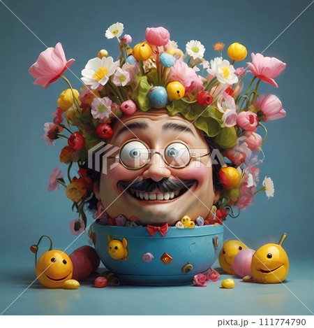 Cartoon characters with strange looks that...のイラスト素材 [111774790] - PIXTA