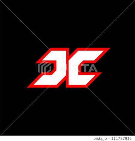 JC logo design, initial JC letter design with...のイラスト素材 [111787936] - PIXTA