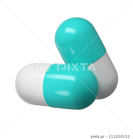 3d render capsule pills drugs medicine...のイラスト素材 [111850152] - PIXTA