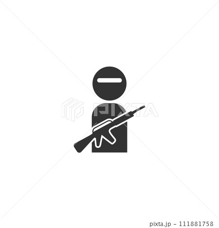 Raider icon flatのイラスト素材 [111881758] - PIXTA