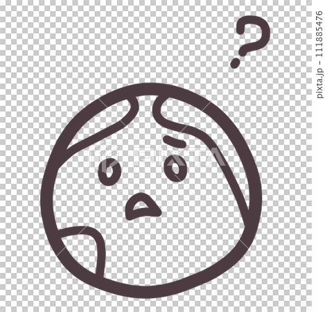 An illustration of a cutely deformed Earth... - Stock Illustration ...