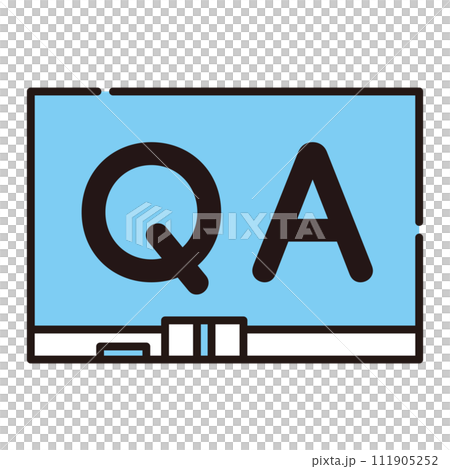 Q&A blackboard class - Stock Illustration [111905252] - PIXTA