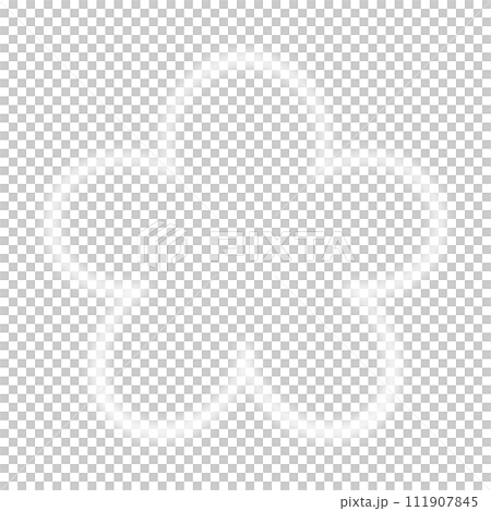 Blurred White Flower Shape illustration Flower...のイラスト素材 [111907845 ...