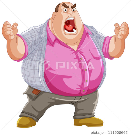 Angry Cartoon Man Stomping Feetのイラスト素材 [111908665] - PIXTA