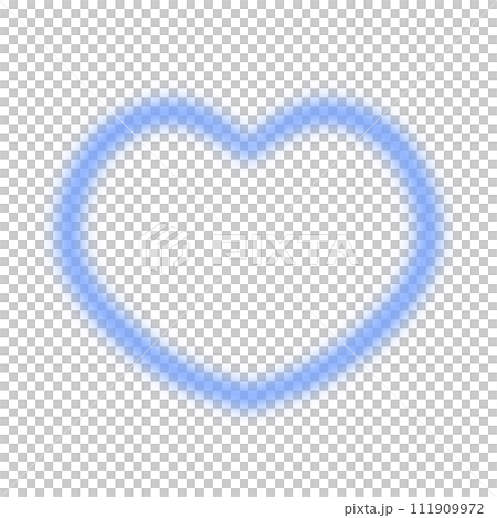 Blurred Blue Heart Shape illustration Heart...のイラスト素材 [111909972] - PIXTA