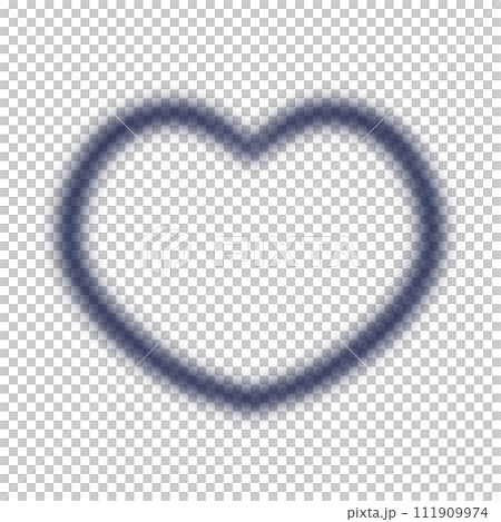 Blurred Blue Heart Shape illustration Heart...のイラスト素材 [111909974] - PIXTA