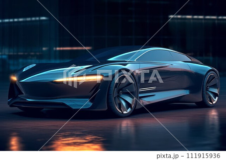 Electric sport car design concept for clean...のイラスト素材 [111915936] - PIXTA