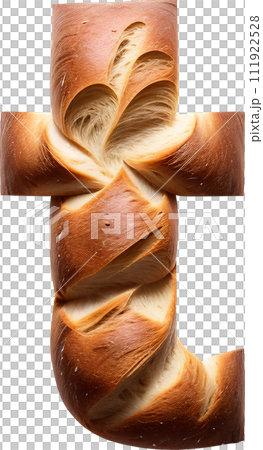 Bread typography text design lowercase alphabet tのイラスト素材 [111922528 ...