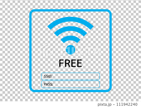 Illustration of a free Wi-Fi mark where you can... - Stock Illustration ...