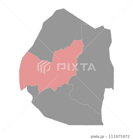 Manzini Region map, administrative division of...のイラスト素材 [111975972 ...