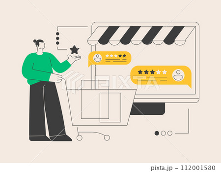Seller reputation system abstract concept...のイラスト素材 [112001580] - PIXTA