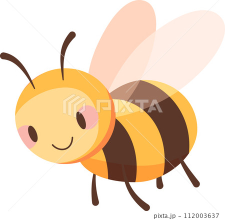 bee, illustration, cute, vector, cartoon,...のイラスト素材 [112003637] - PIXTA