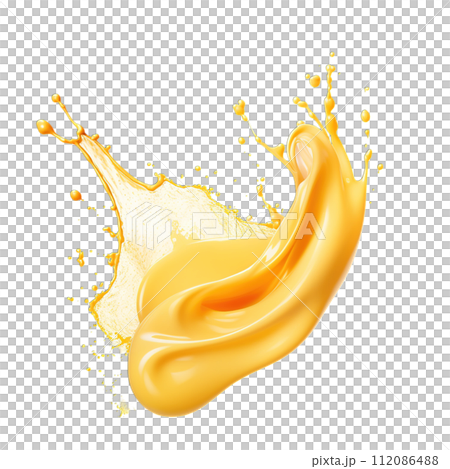 Exotic Mango Lassi in Dynamic Splash Art,...のイラスト素材 [112086488] - PIXTA