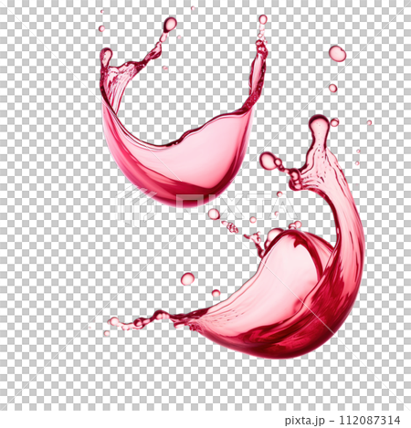 Dynamic Sangria Splash, Capturing the Essence...のイラスト素材 [112087314] - PIXTA