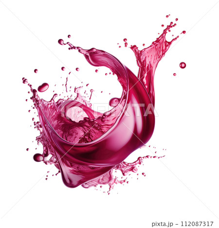 Dynamic Sangria Splash, Capturing the Essence...のイラスト素材 [112087317] - PIXTA