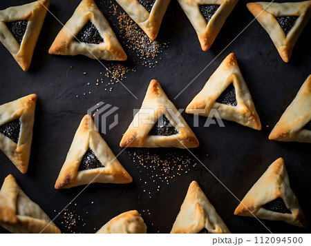 Traditional pastry for Purim Jewish holiday...のイラスト素材 [112094500] - PIXTA