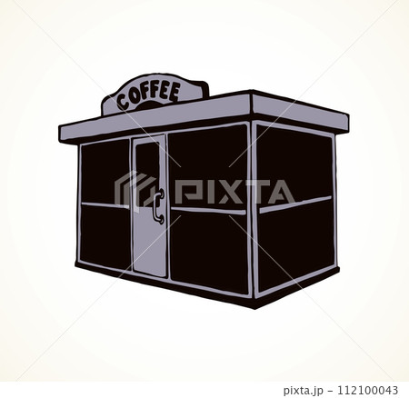 Shop stall. Vector drawingのイラスト素材 [112100043] - PIXTA