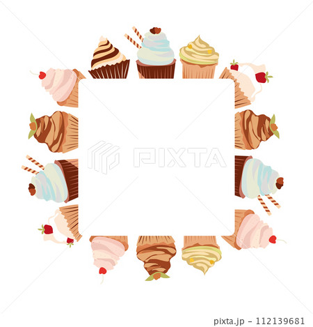 Cake Border Clip Art Free Vectors | Colorful Cake Frame