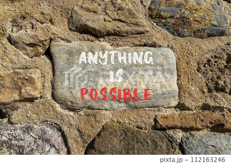 Anything is possible symbol. Concept words...の写真素材 [112163246] - PIXTA