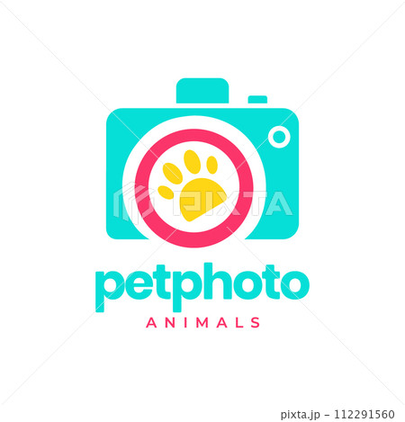 paw pets photography camera lens abstract...のイラスト素材 [112291560] - PIXTA