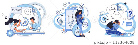 Mathematics vector illustration. Learning...のイラスト素材 [112304609] - PIXTA