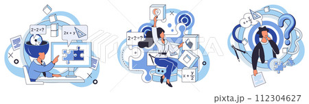 Mathematics vector illustration. Mathematical...のイラスト素材 [112304627] - PIXTA