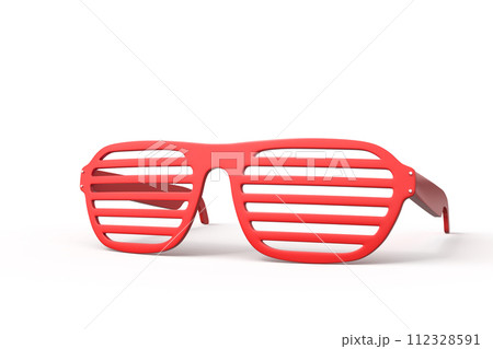 Side view of red shutter shadesのイラスト素材 [112328591] - PIXTA