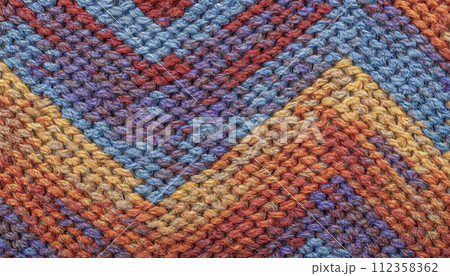 woven wool multi-color knit textile texture,...のイラスト素材 [112358362] - PIXTA