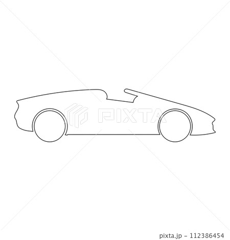 racing car icon vectorのイラスト素材 [112386454] - PIXTA