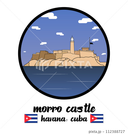 Circle Icon Morro Castle. vector illustrationのイラスト素材 [112388727] - PIXTA