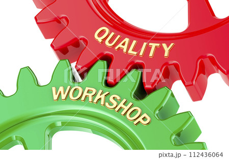 Quality Workshop concept with colored...のイラスト素材 [112436064] - PIXTA