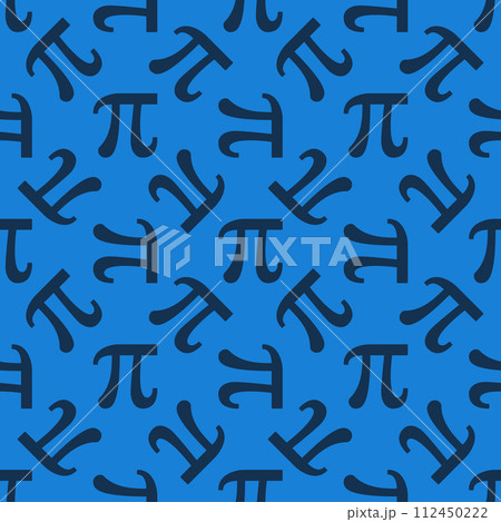 Pi symbol vector blue seamless pattern - Math...のイラスト素材 [112450222] - PIXTA