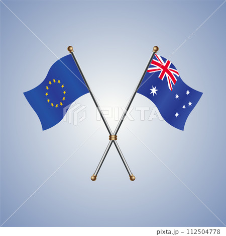Europe and Australia flags relationsのイラスト素材 [112504778] - PIXTA