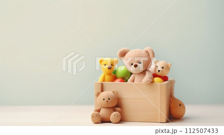 Treasure Trove of Joy: A Toy Box Overflowing...のイラスト素材 [112507433] - PIXTA