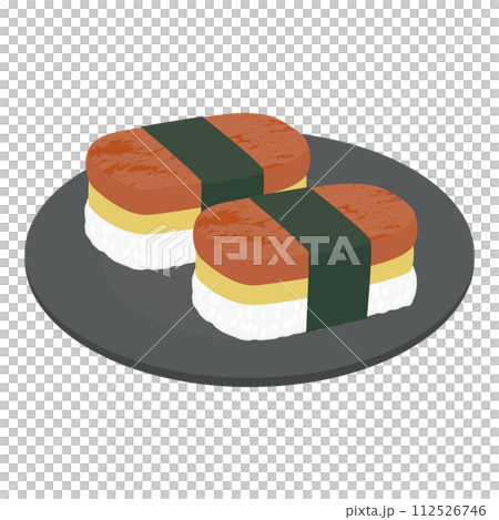 Spam Musubi Clipart