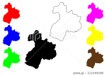 Botucatu city (Federative Republic of Brazil,...のイラスト素材 [112549299] - PIXTA