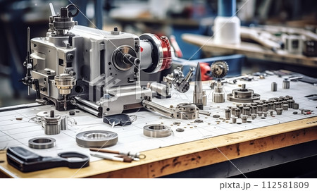 Setting for mechanical engineering workshops...のイラスト素材 [112581809] - PIXTA