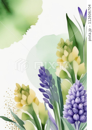 Wallpaper with transparent x-ray spring flowers.のイラスト素材 [112606704] - PIXTA