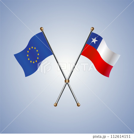 Europe and Chile flags relationsのイラスト素材 [112614151] - PIXTA