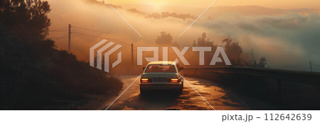 Cars on the road.のイラスト素材 [112642639] - PIXTA