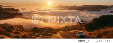 Cars on the road.のイラスト素材 [112642641] - PIXTA