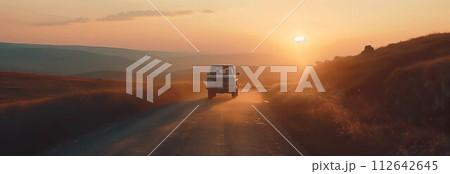 Cars on the road.のイラスト素材 [112642645] - PIXTA