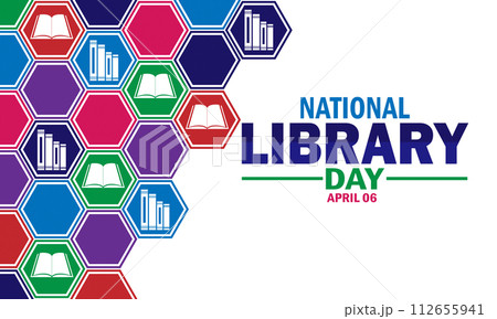 National Library Day, backgroundのイラスト素材 [112655941] - PIXTA