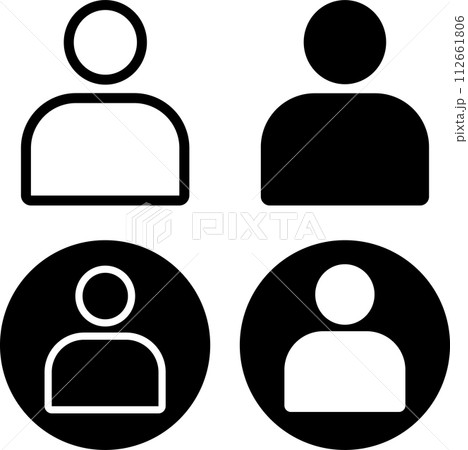 人物 アイコンセットのイラスト素材 [112661806] - PIXTA