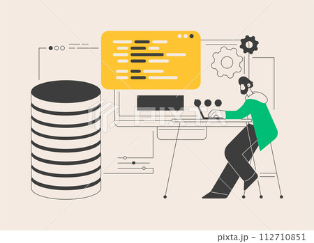 Big data programming abstract concept vector...のイラスト素材 [112710851] - PIXTA