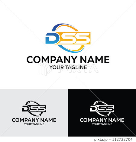 3 Letter DSS Initial Logo Template Vector...のイラスト素材 [112722704] - PIXTA