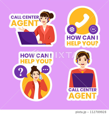 Call Center Agent Animated