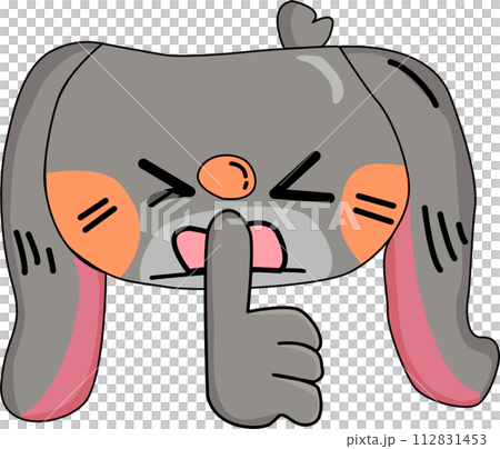 little Rabbit Holland Lop character holding...のイラスト素材 [112831453] - PIXTA